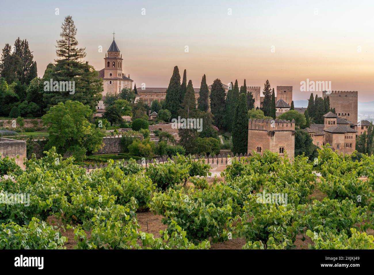 The Alhambra, Andalusian monumental complex, Granada, Spain Stock Photo ...