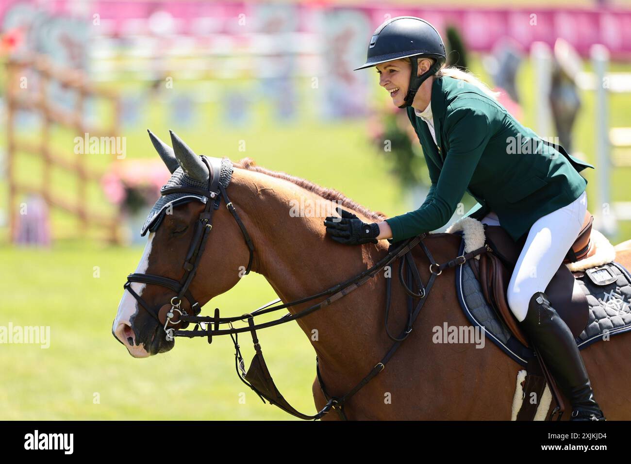 Aisling Byrne of Ireland with Cnoc Rua Chinook during the CSI1* Prix ...