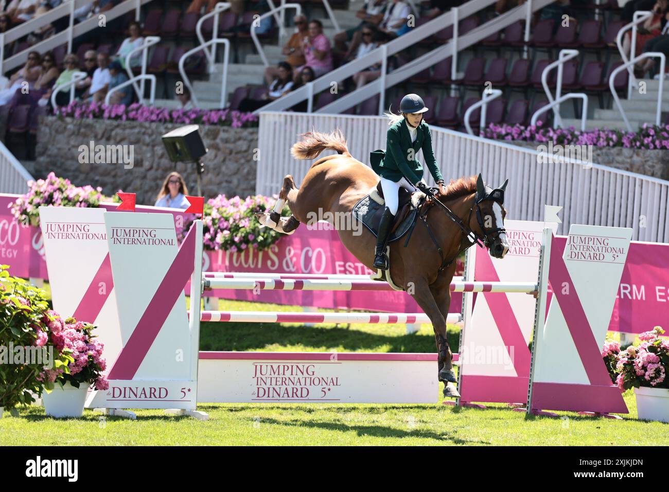 Aisling Byrne of Ireland with Cnoc Rua Chinook during the CSI1* Prix ...
