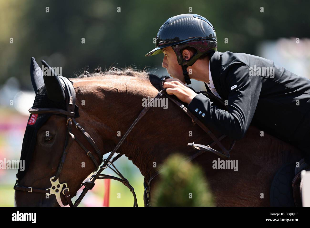 Luis Louan Jacques of France with Catokine D'Ellipse during the CSI1 ...