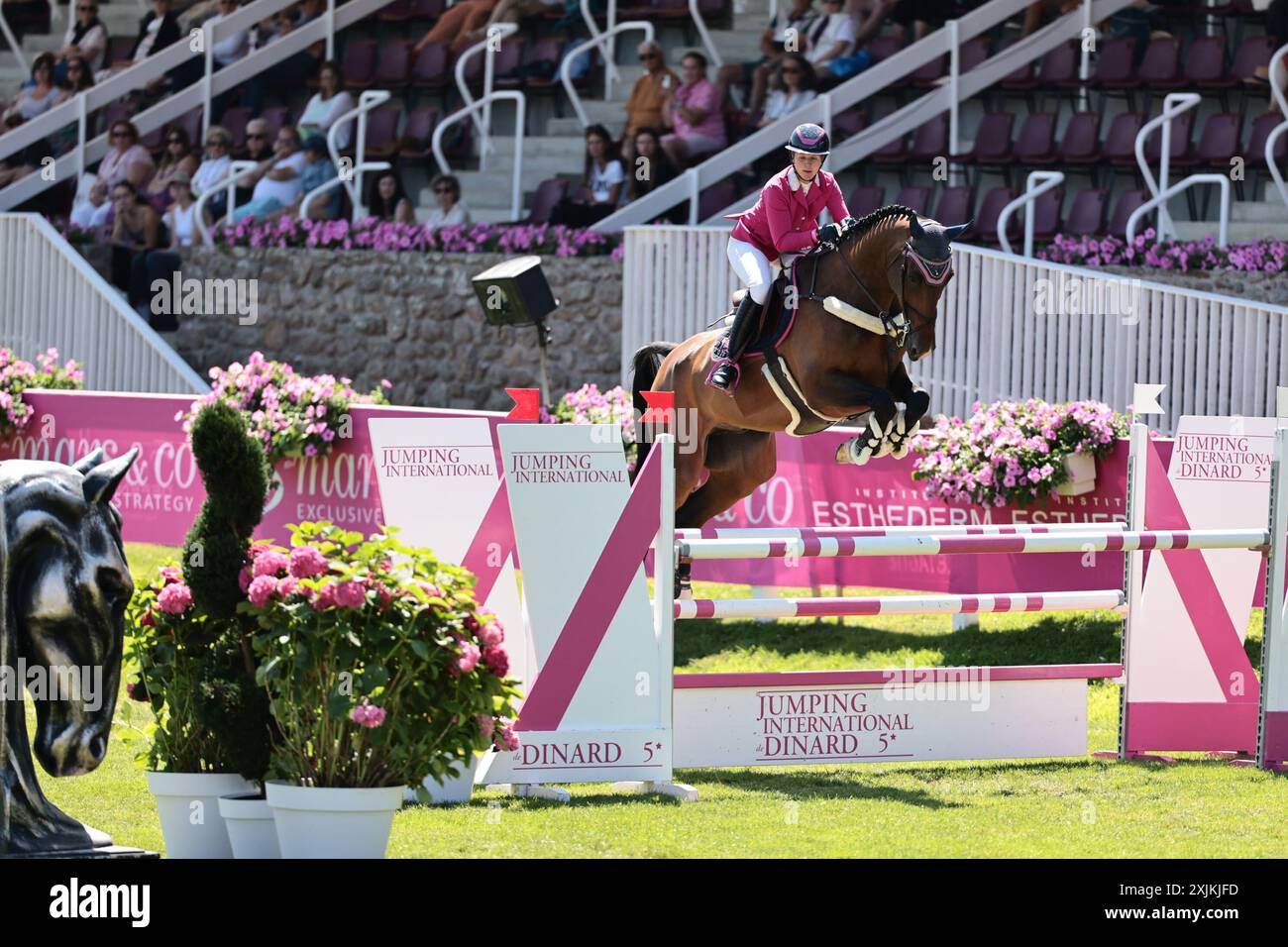 Kelly Collard-Bovy of Argentina with Lanciano Sp during the CSI1* Prix ...