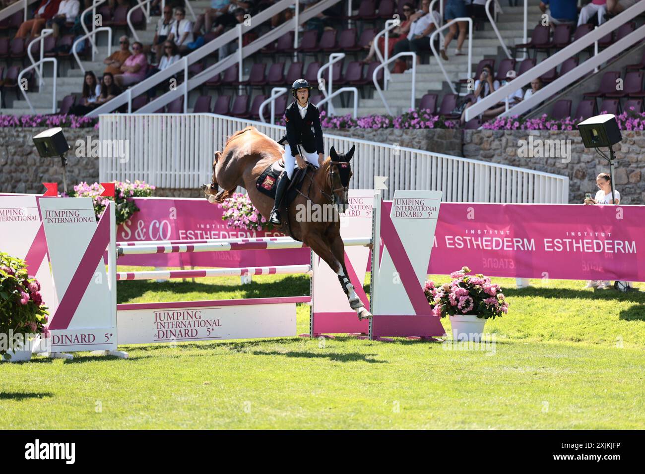 Luis Louan Jacques of France with Silver Des Peux during the CSI1* Prix ...