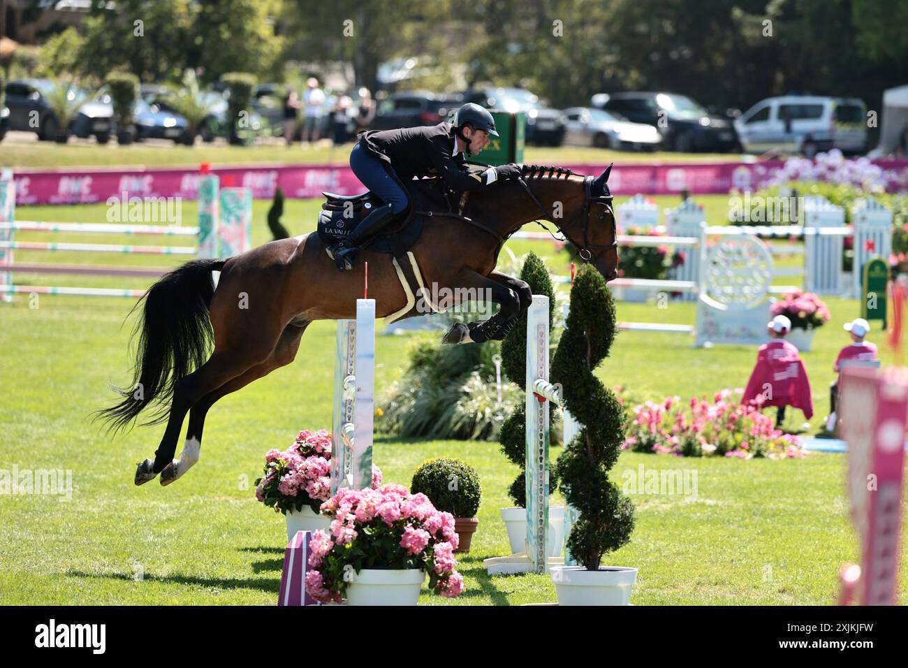 Mathieu Friant of France with Destin Du Mont during the CSI1* Prix ...