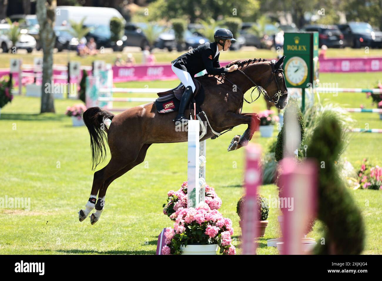 Luis Louan Jacques of France with Catokine D'Ellipse during the CSI1 ...