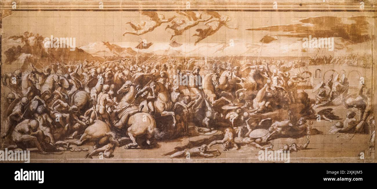 Black chalk pen and brown ink brown wash hi-res stock photography and ...