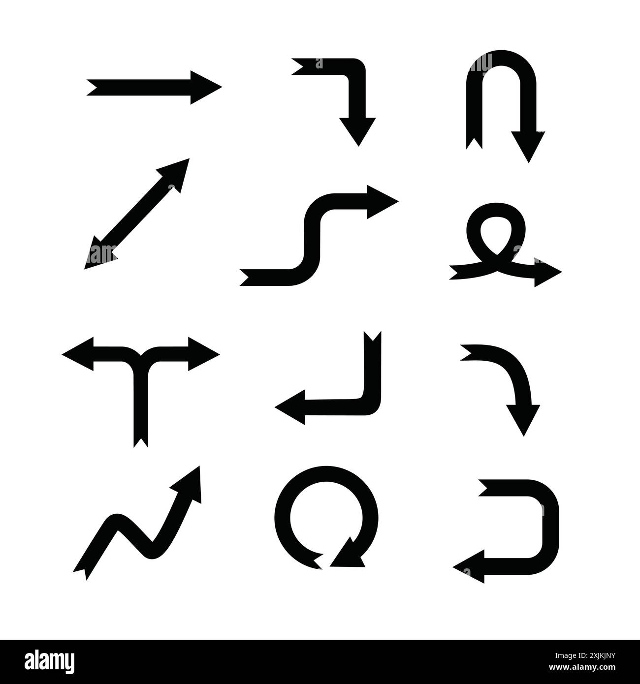 Arrows for infographics Cut Out Stock Images & Pictures - Alamy