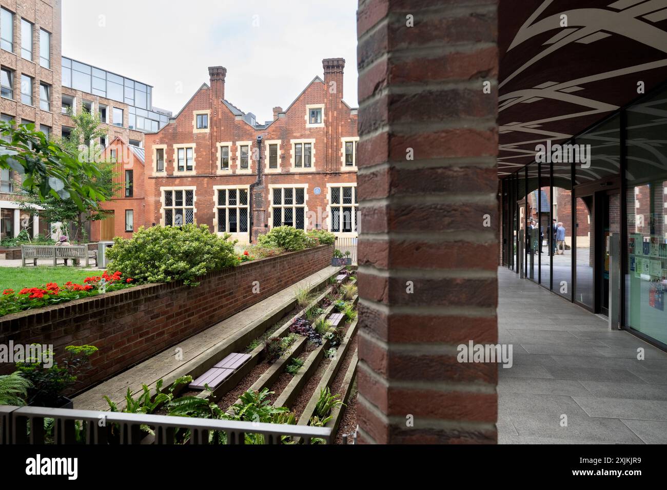 A view of Toynbee Hall, a historic building in London's East End, with ...