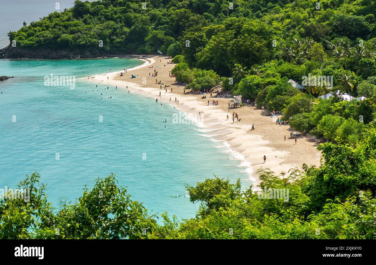 Trunk Bay in the Virgin Islands National Park on the island of St John ...