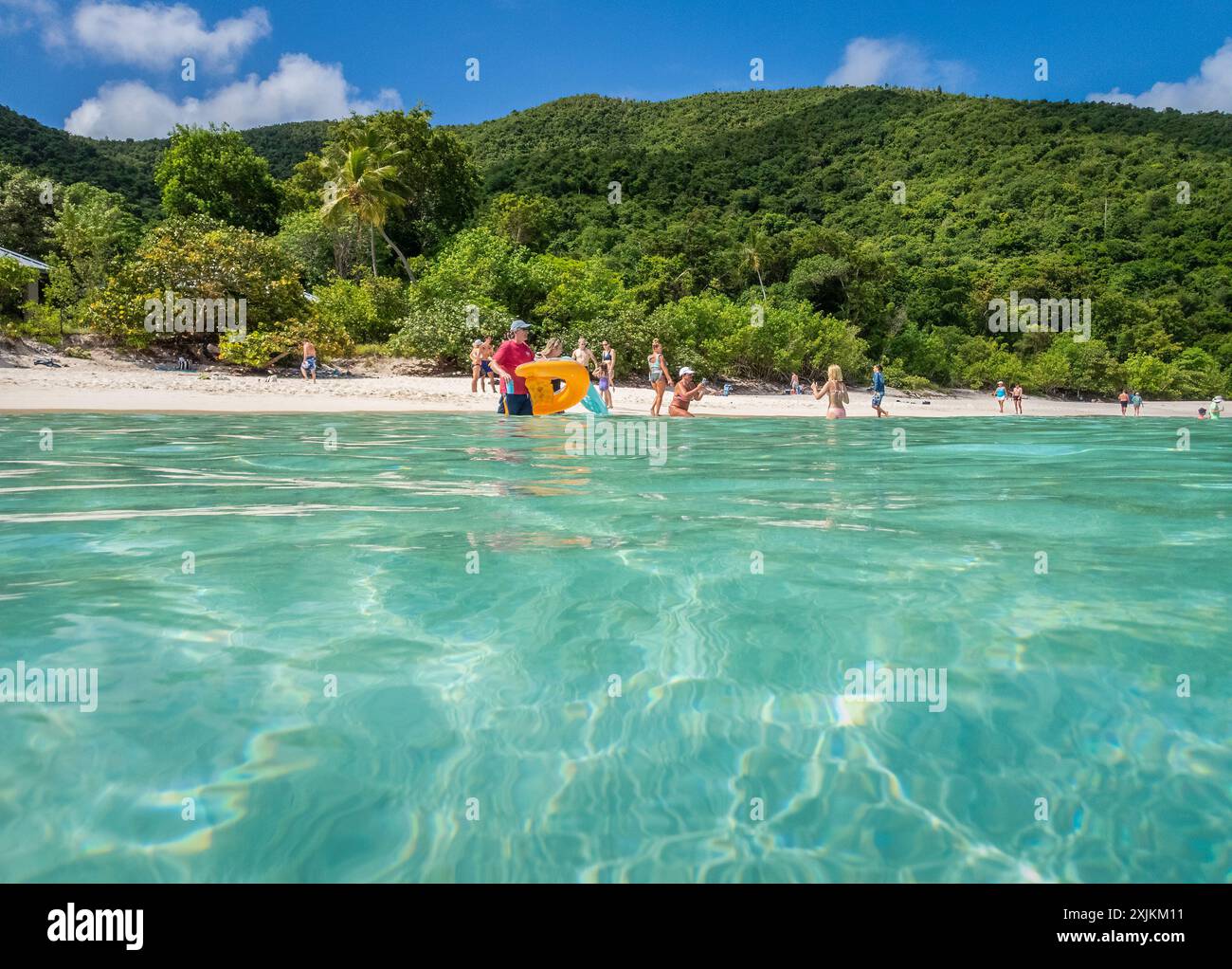 Trunk Bay in the Virgin Islands National Park on the island of St John ...