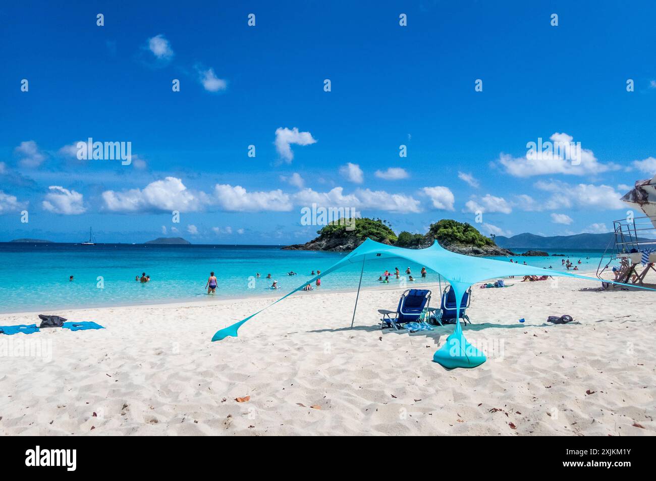 Trunk Bay in the Virgin Islands National Park on the island of St John ...