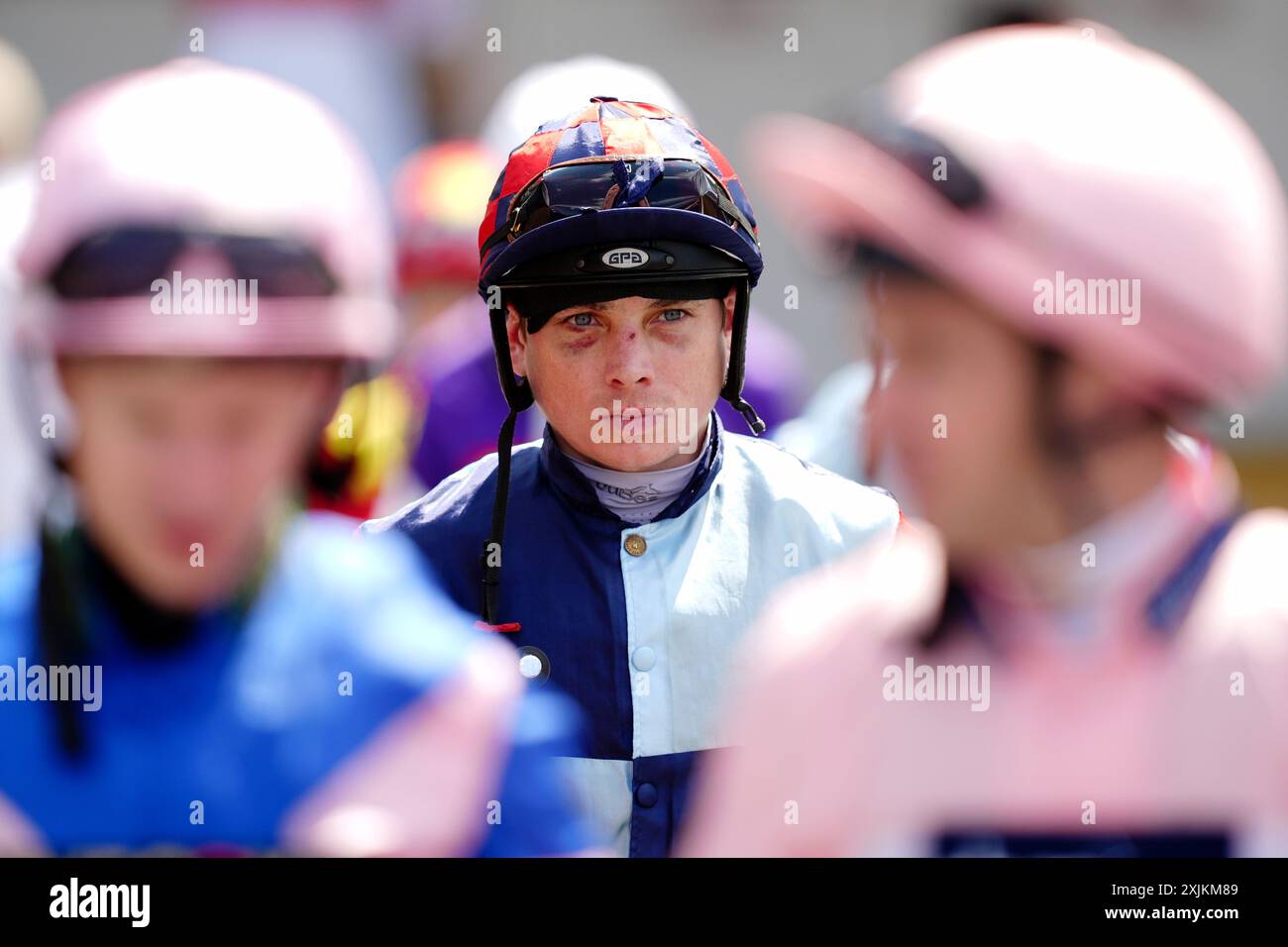 Jockey Callum Shepherd during IRE Incentive Raceday at Newbury ...