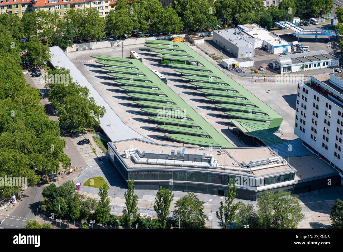 Central bus station ZOB, Messedamm, Westend, Charlottenburg, Berlin ...