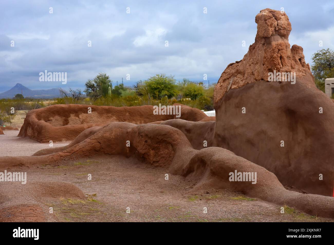Ancient Casa Grande Ruins National Monument of the Pre-columbian ...