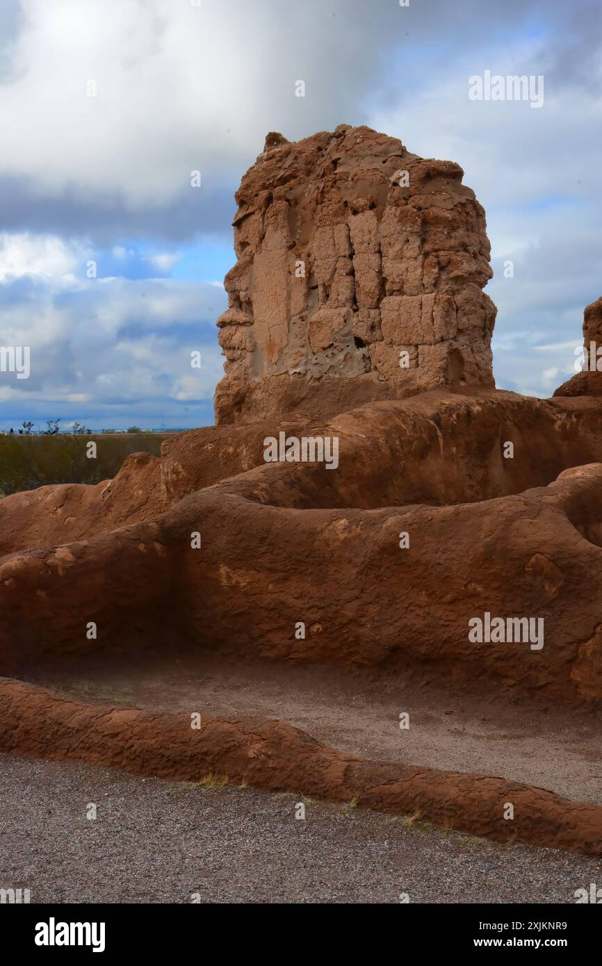 Ancient Casa Grande Ruins National Monument of the Pre-columbian ...