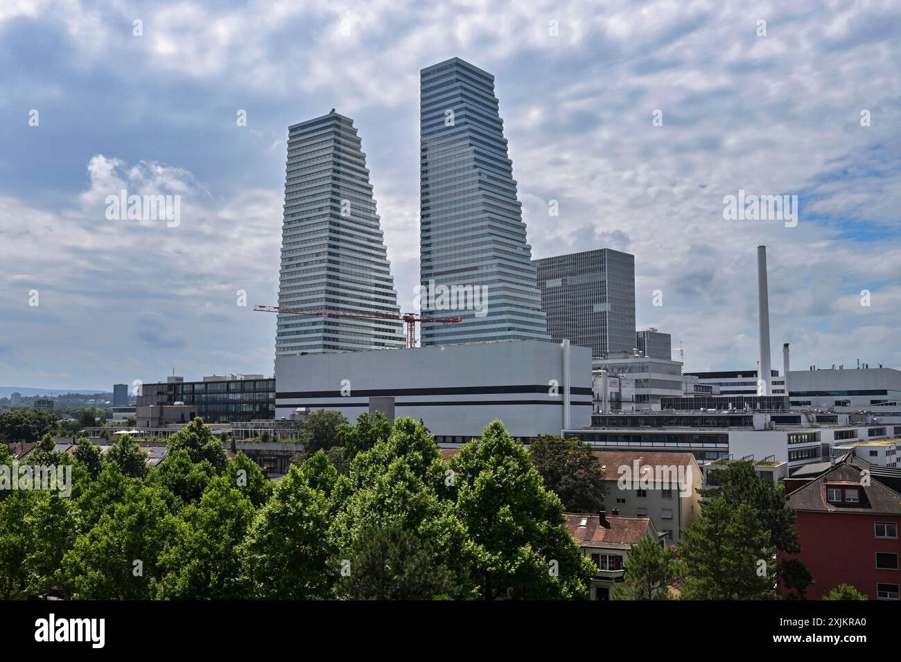 Roche tower basel hi-res stock photography and images - Alamy