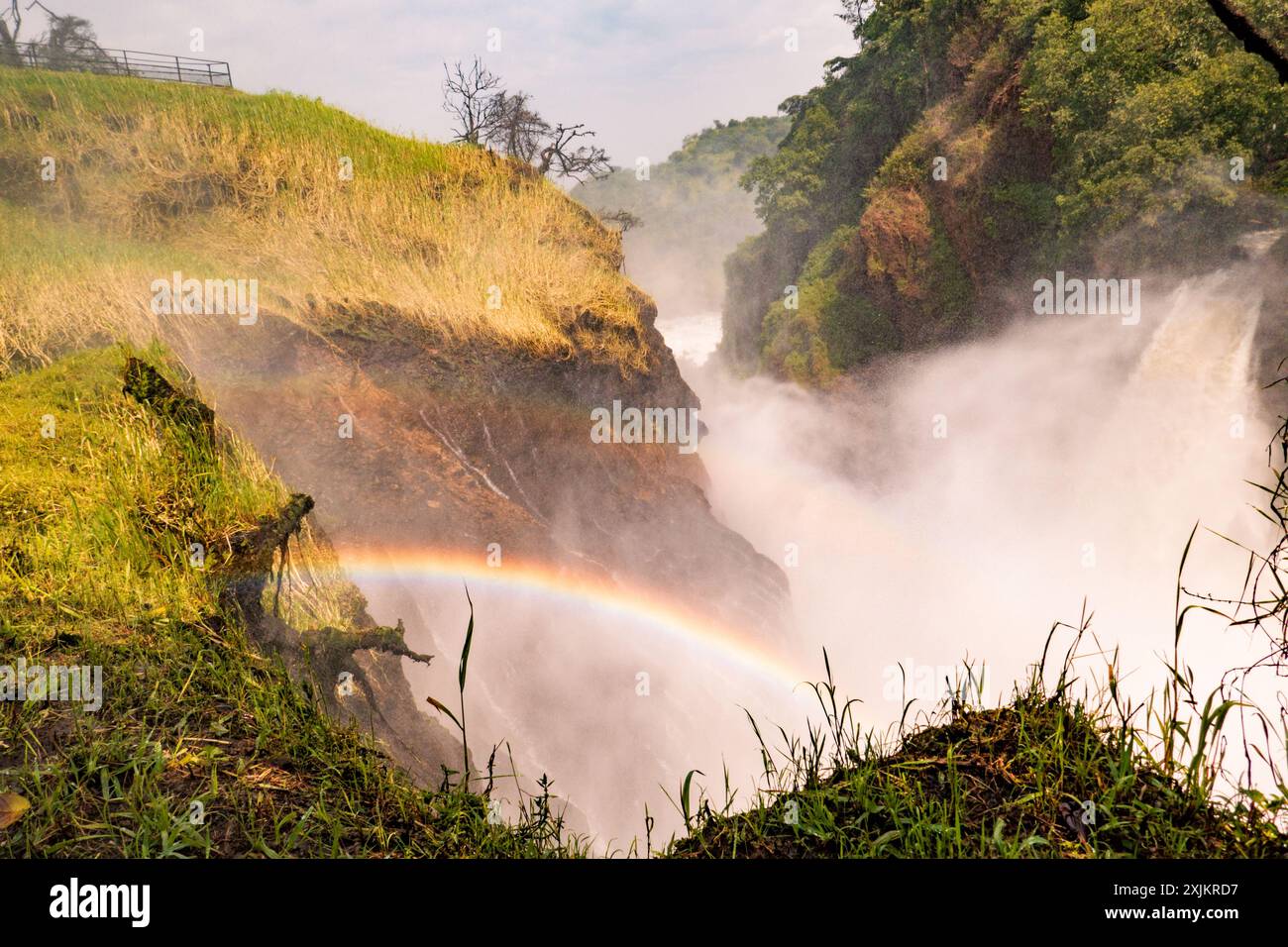 Scenic view Murchison Falls and Uhuru Waterfall in Murchison Falls in ...