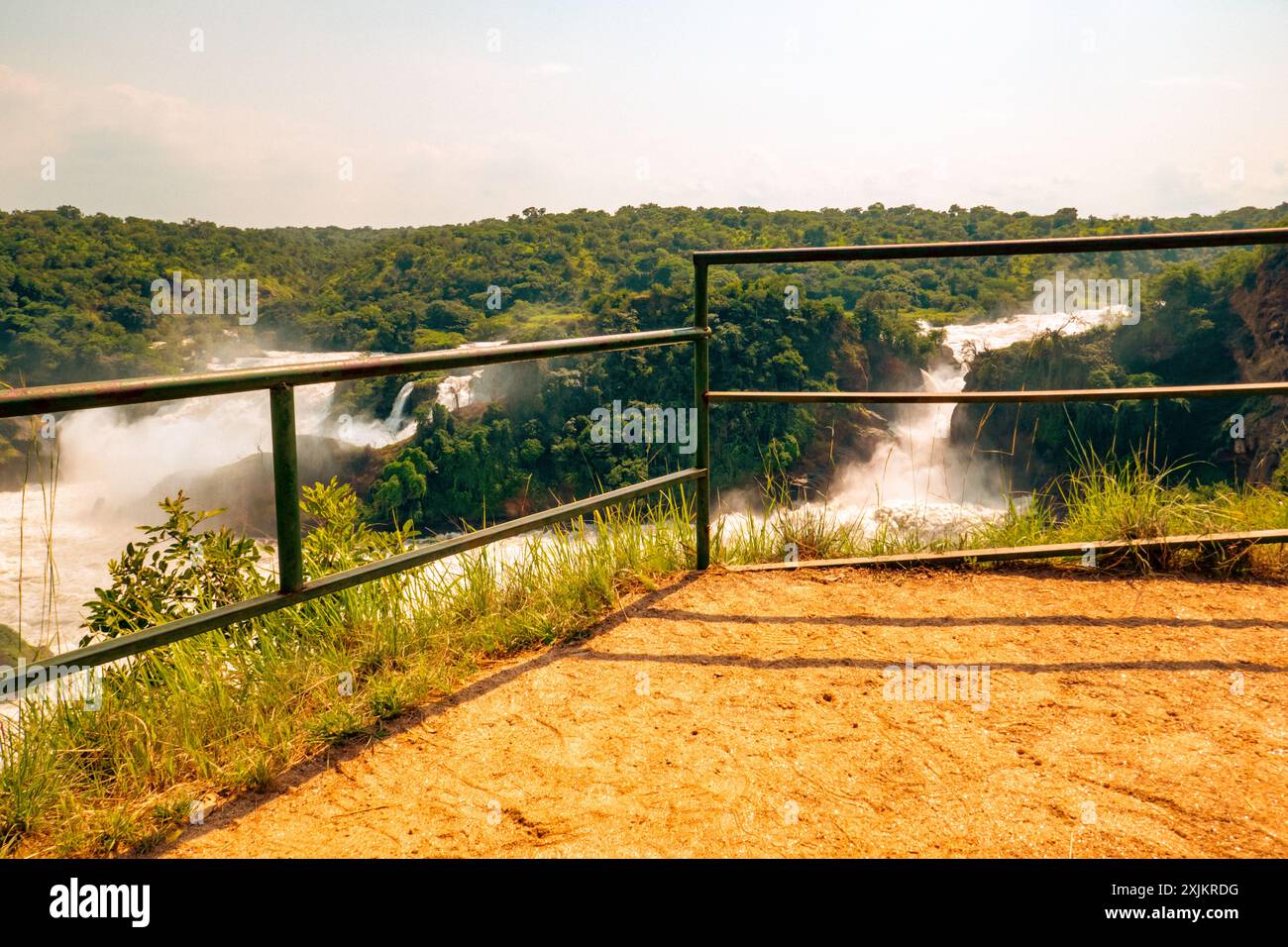 Scenic view Murchison Falls and Uhuru Waterfall in Murchison Falls in ...