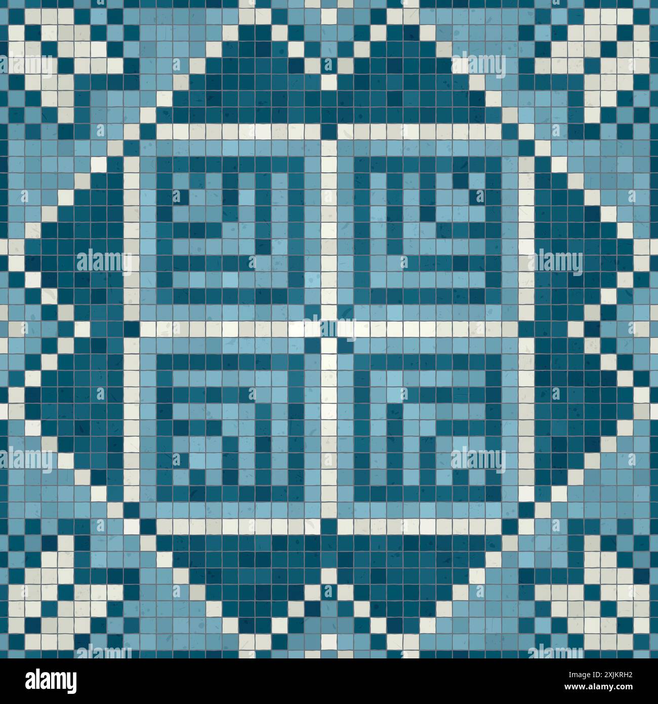 Mosaic tiles background, seamless vector pattern Stock Photo - Alamy