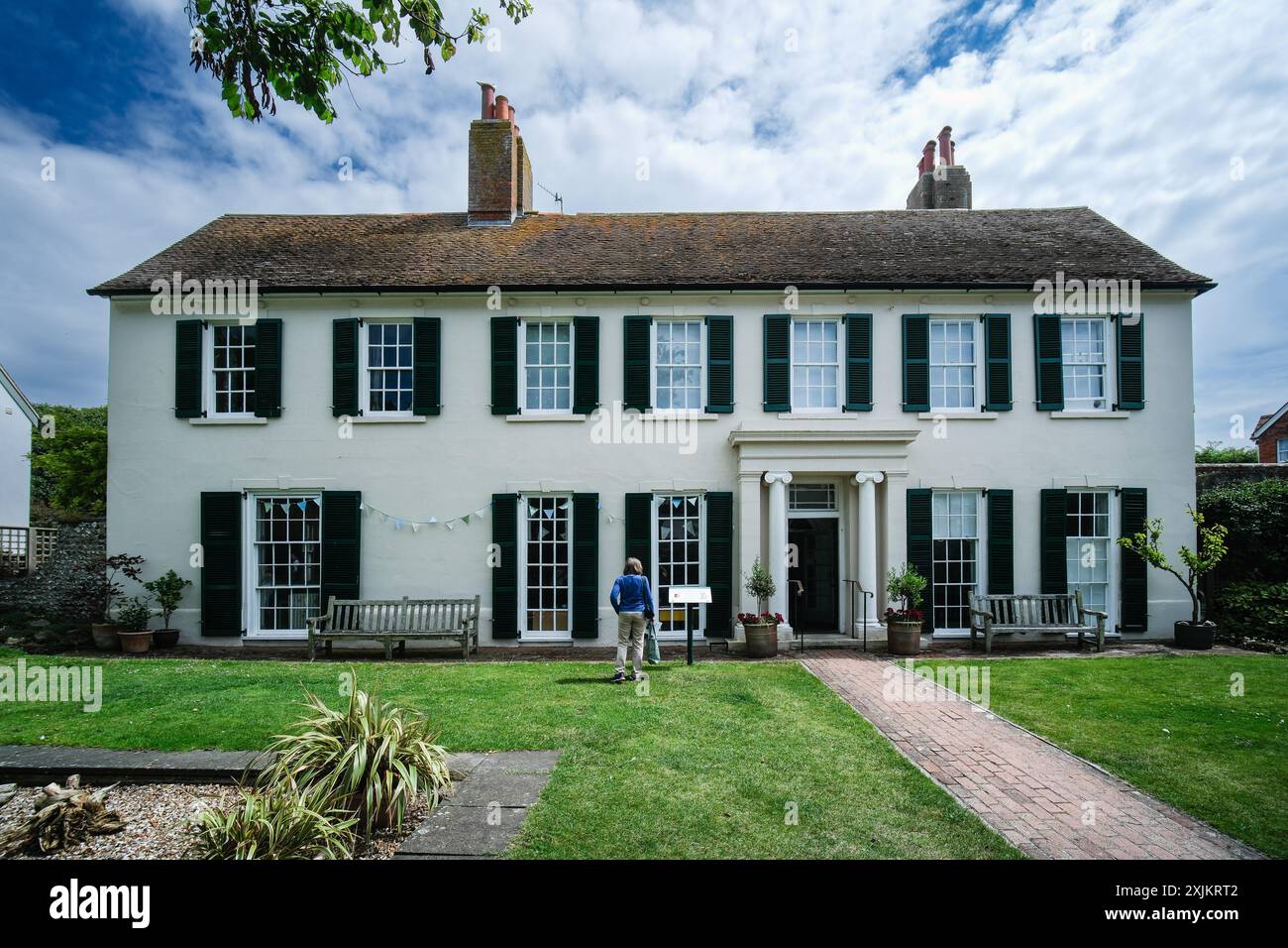 The grange gallery and library in rottingdean hi-res stock photography ...
