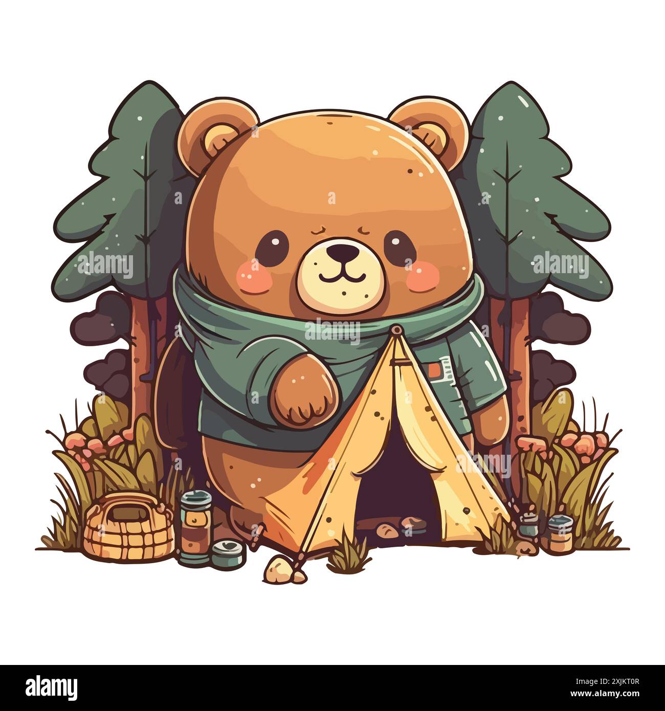 Grizzly bear standing roaring Stock Vector Images - Alamy