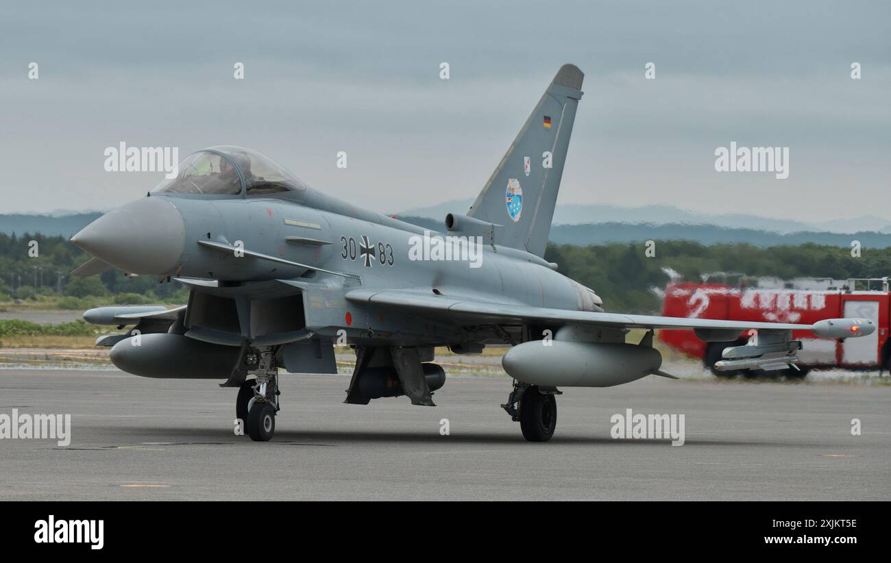 Chitose, Japan. 19th July, 2024. German Air Force Eurofighter Typhoon ...