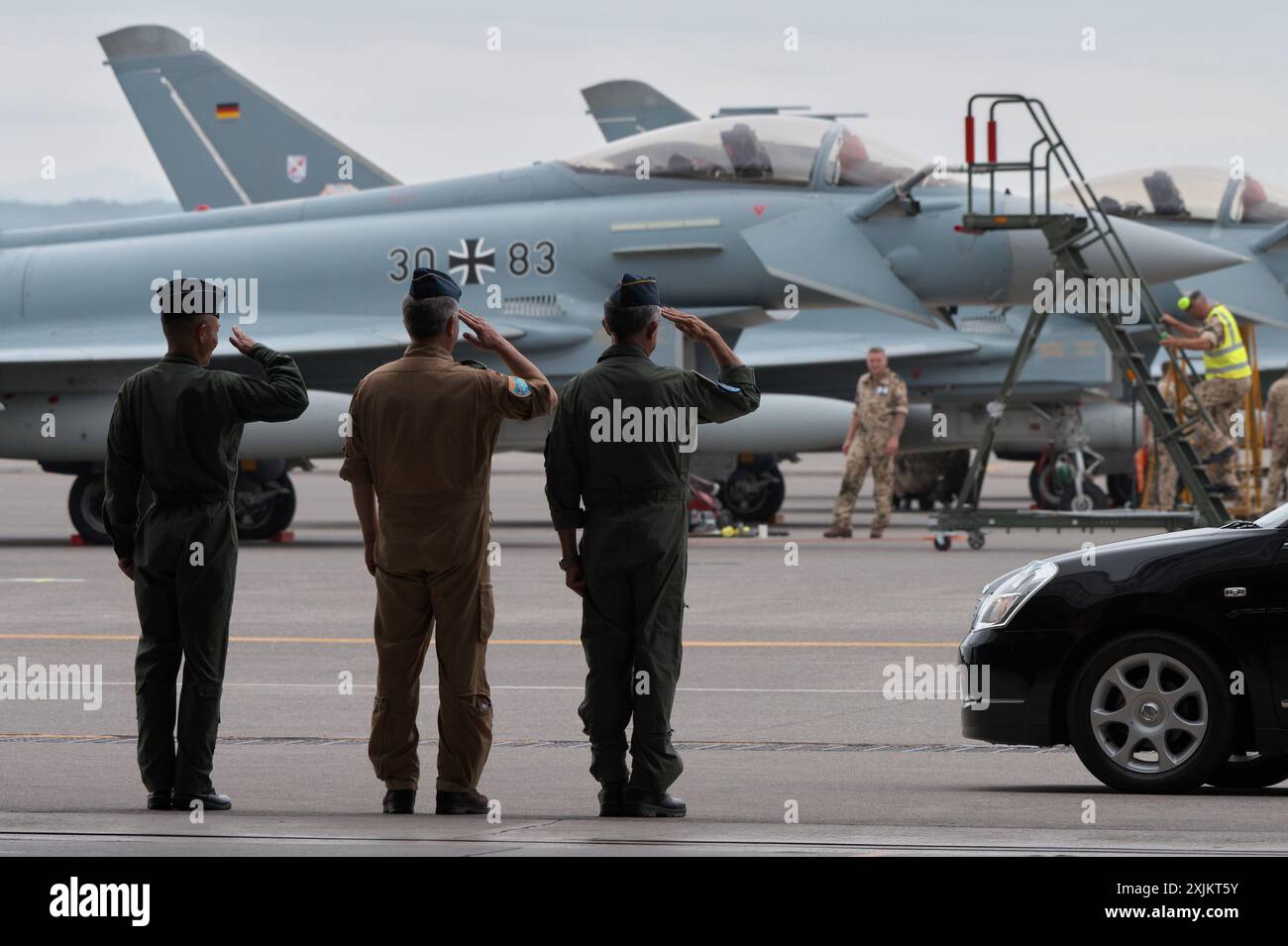 Chitose, Japan. 19th July, 2024. Commander of German, Spanish Air ...