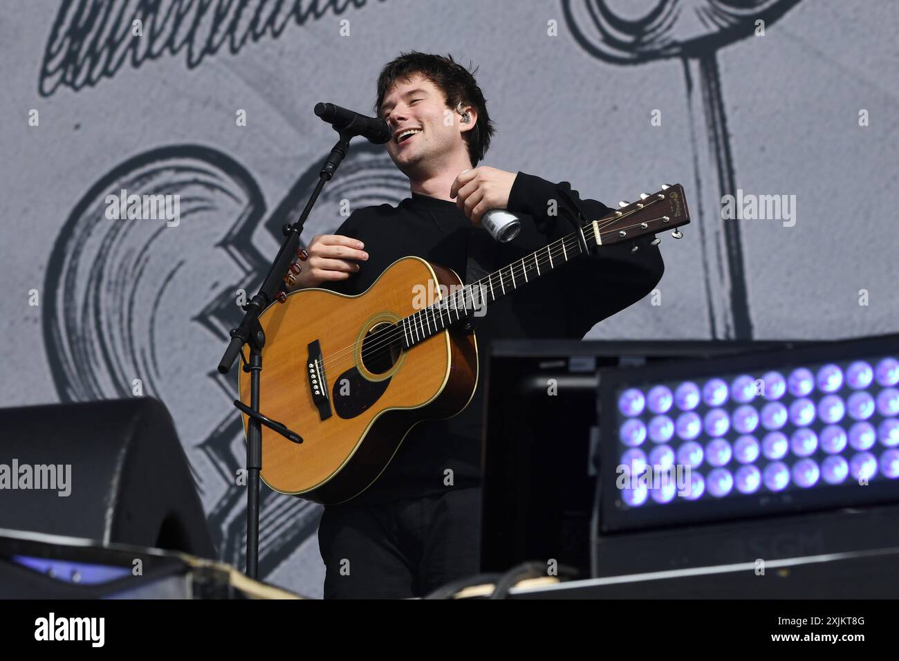 LONDON, ENGLAND - JULY 14: Alec Benjamin performing at British ...