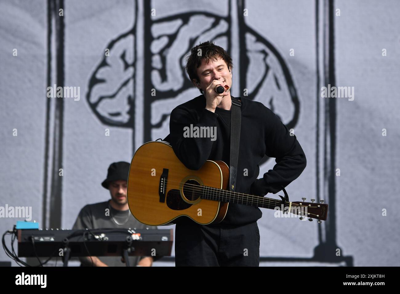 LONDON, ENGLAND - JULY 14: Alec Benjamin performing at British ...