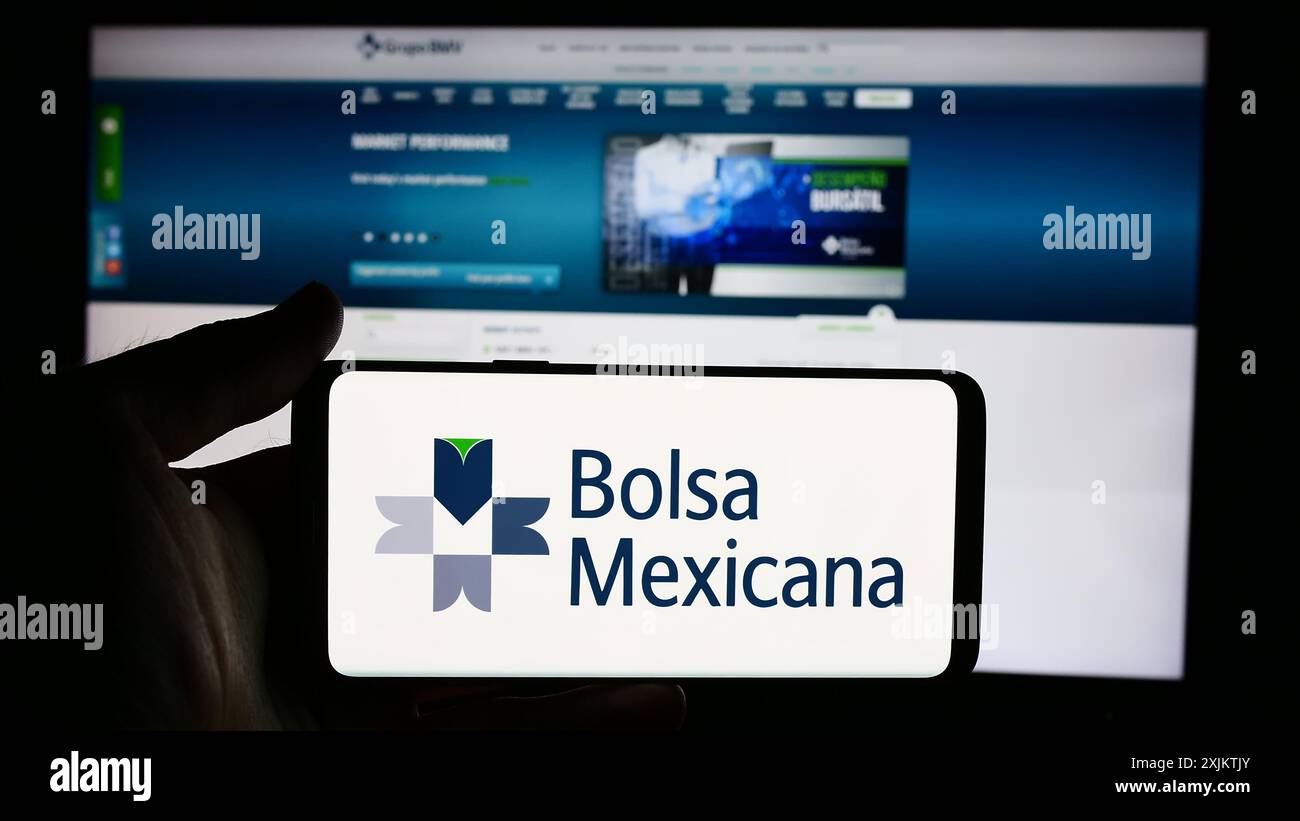 Webpage of mexican stock exchange bolsa mexicana de valores hi-res ...