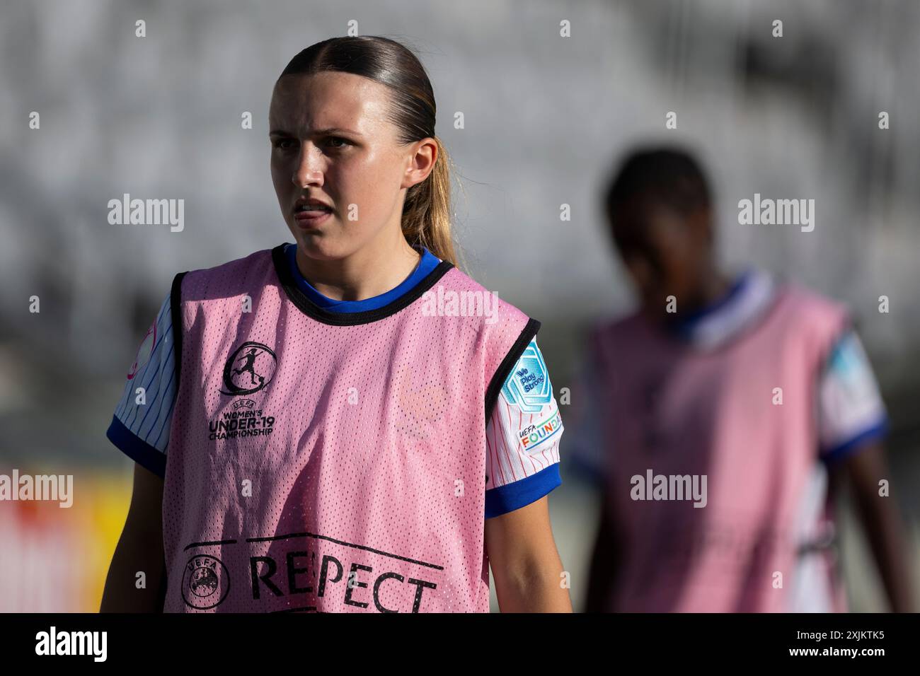 Kaunas, Lithuania, 17 July, 2024. Clara Bertrand of France reacts ...
