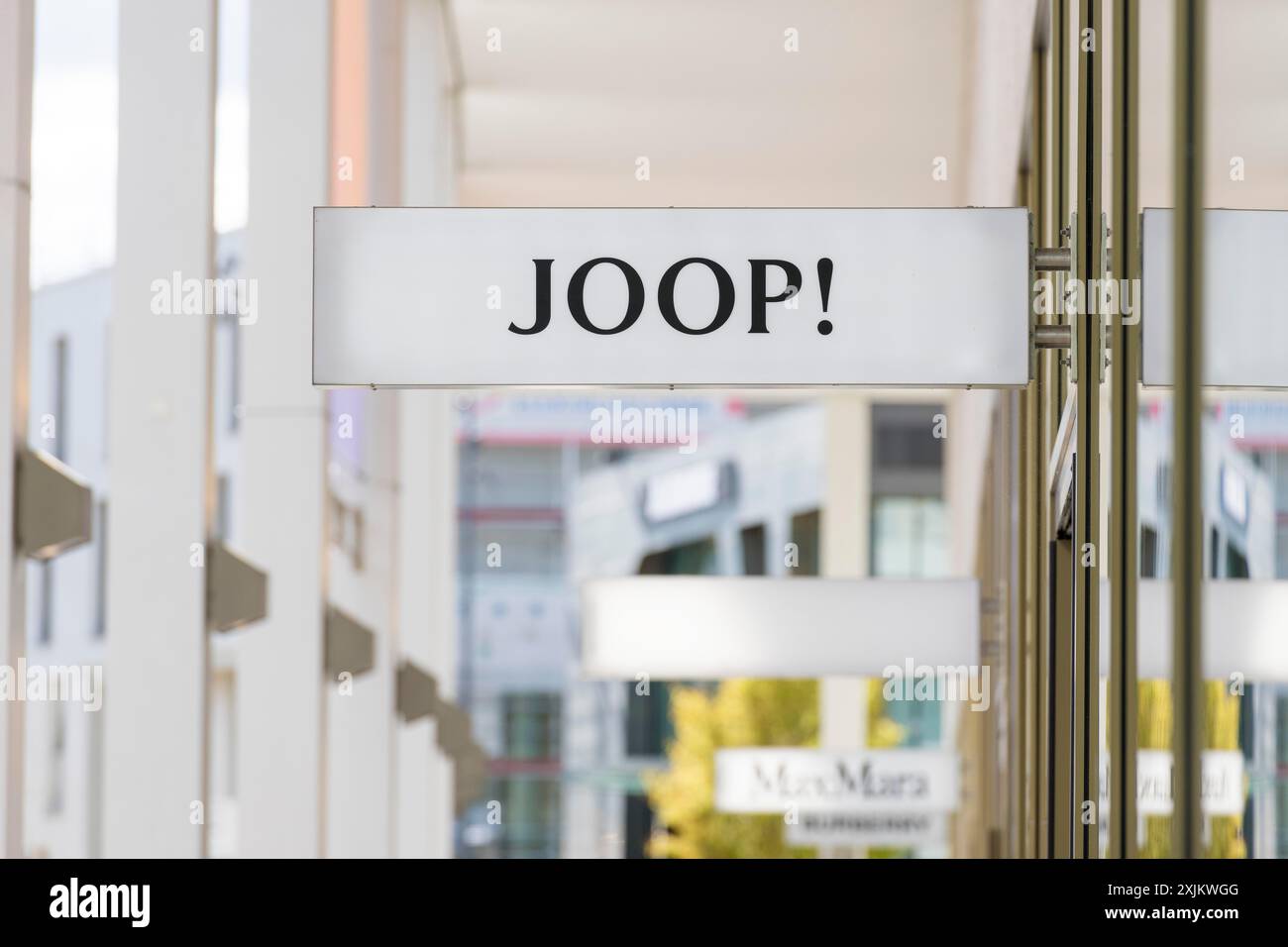 Logo of the Joop fashion company Stock Photo - Alamy