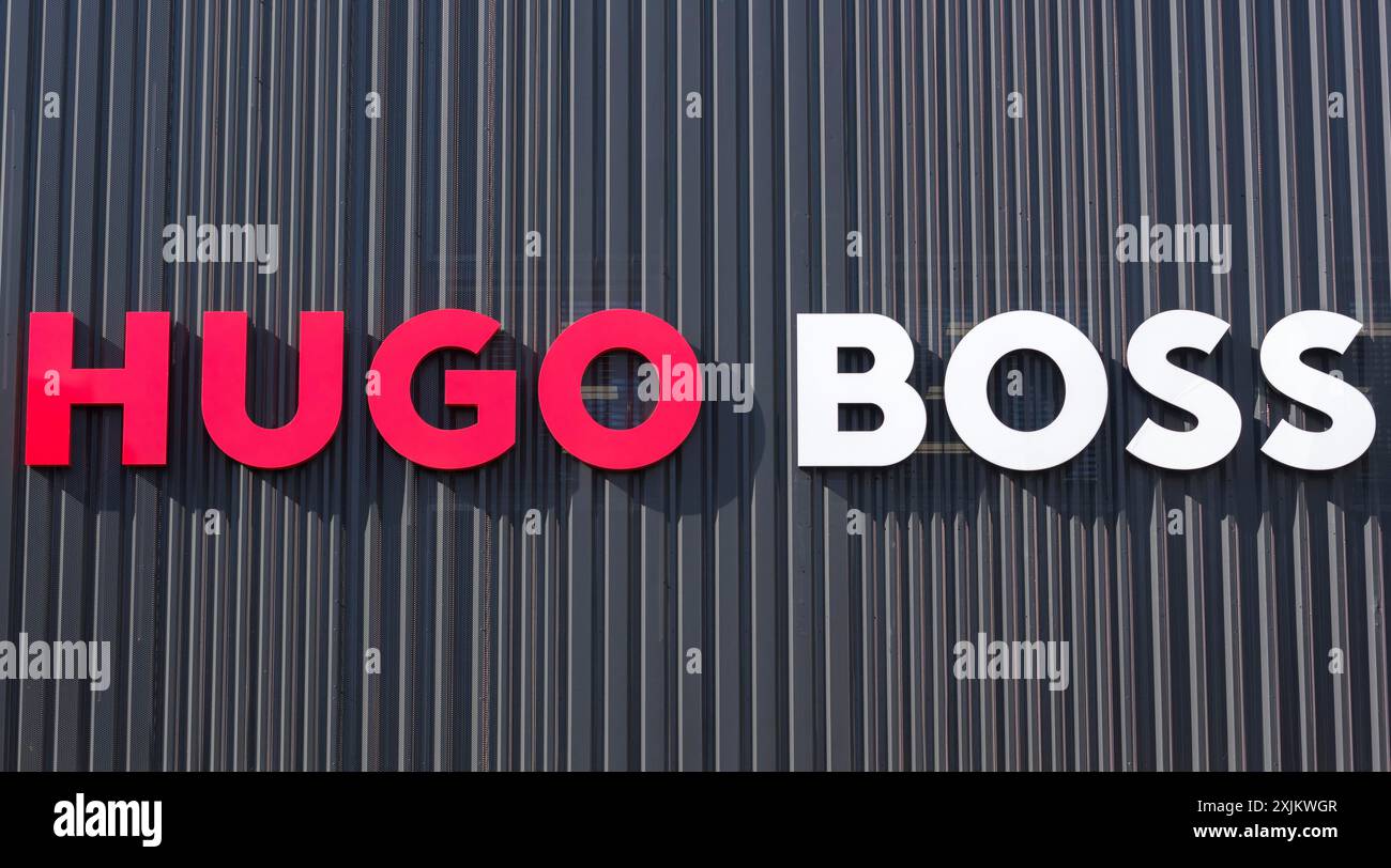 Logo hugo boss fashion hi-res stock photography and images - Alamy