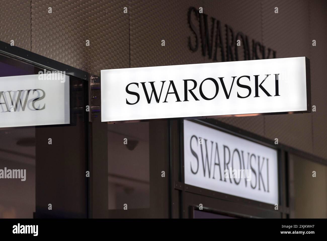 Logo of the SWAROVSKI Crystal Group, Company Stock Photo - Alamy