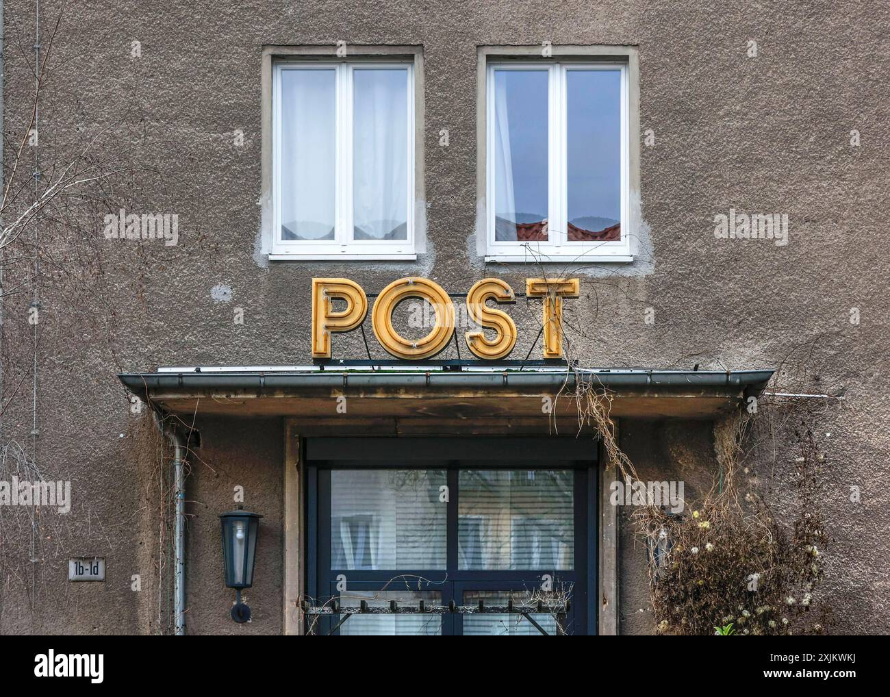 The post no longer goes off here. Climbing plants growing on a post ...