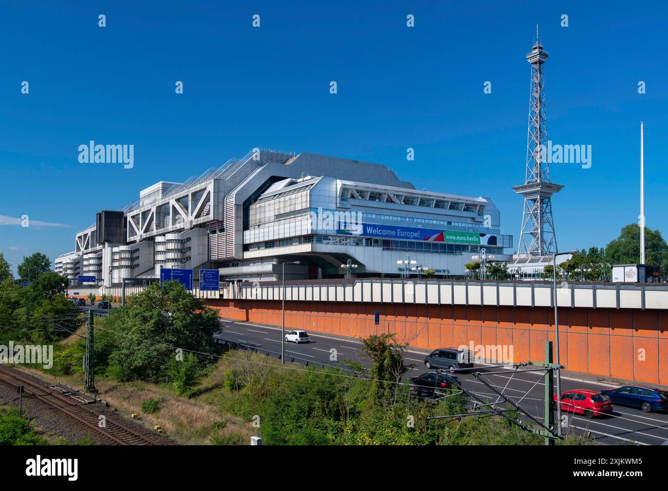 ICC, International Congress Centre, Radio Tower, A100 city motorway ...