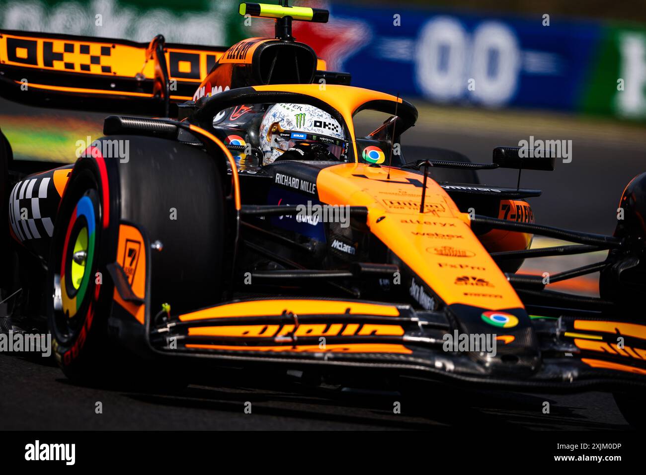 04 NORRIS Lando (gbr), McLaren F1 Team MCL38, action during the Formula 1 Hungarian Grand Prix ...