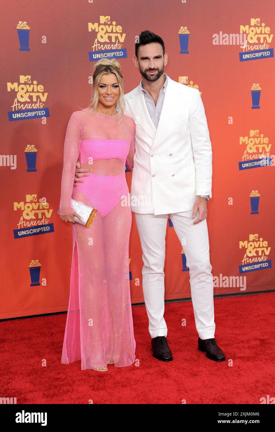 Lindsay Hubbard and Carl Radke at the 2022 MTV Movie and TV Awards held ...