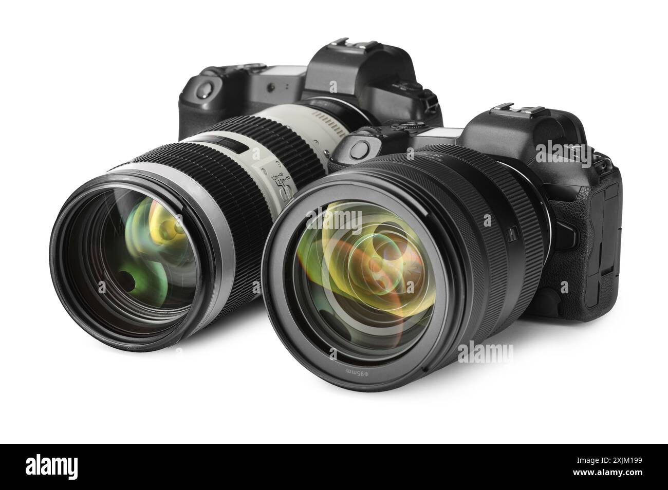 Two digital cameras isolated hi-res stock photography and images - Alamy