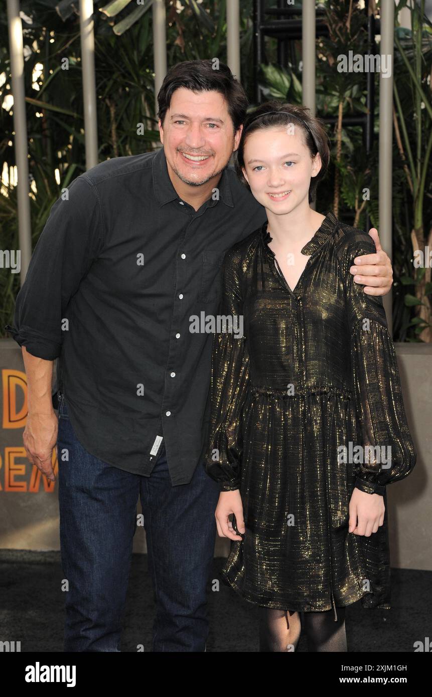 Ken Marino and Ruby Marino at the Los Angeles premiere of 'Jurassic ...
