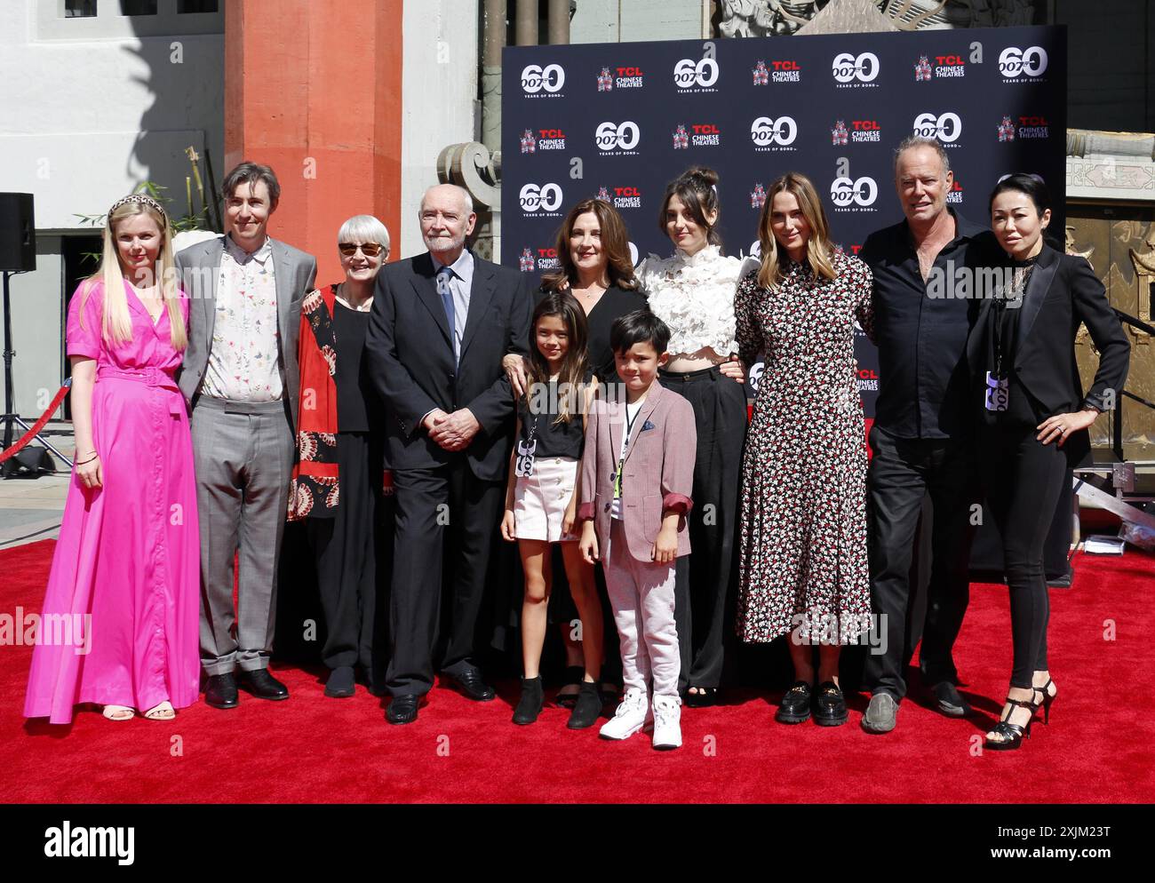 James Bond 60th anniversary celebration. Producers Michael G. Wilson ...