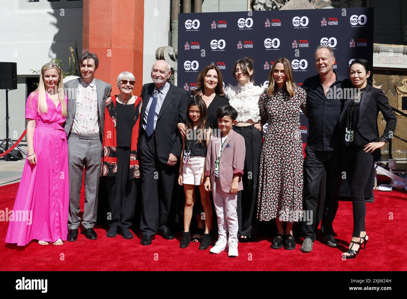 James Bond 60th anniversary celebration. Producers Michael G. Wilson ...