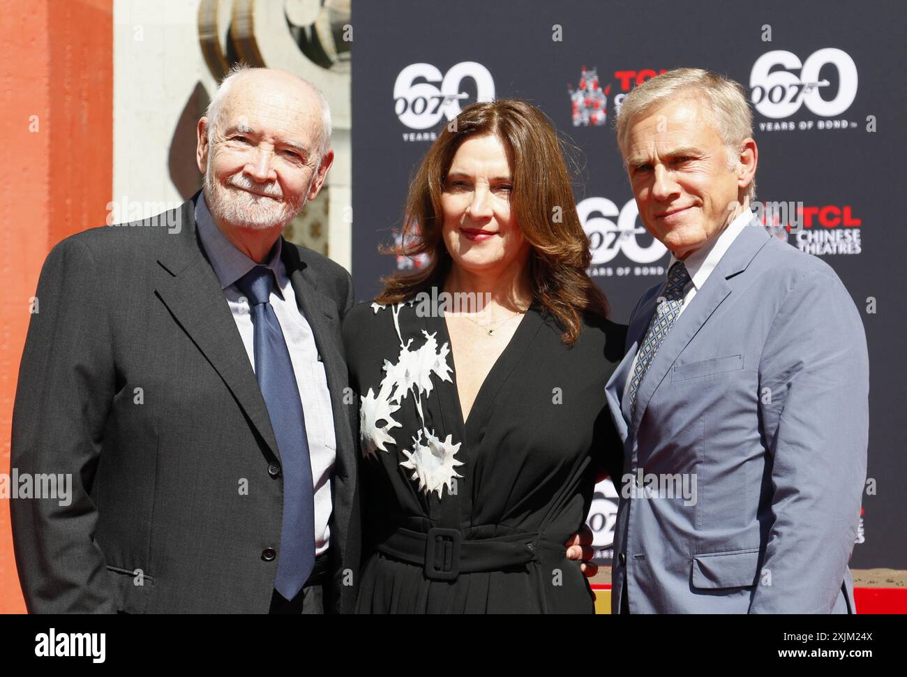 Christoph Waltz supports producers Michael G. Wilson and Barbara ...
