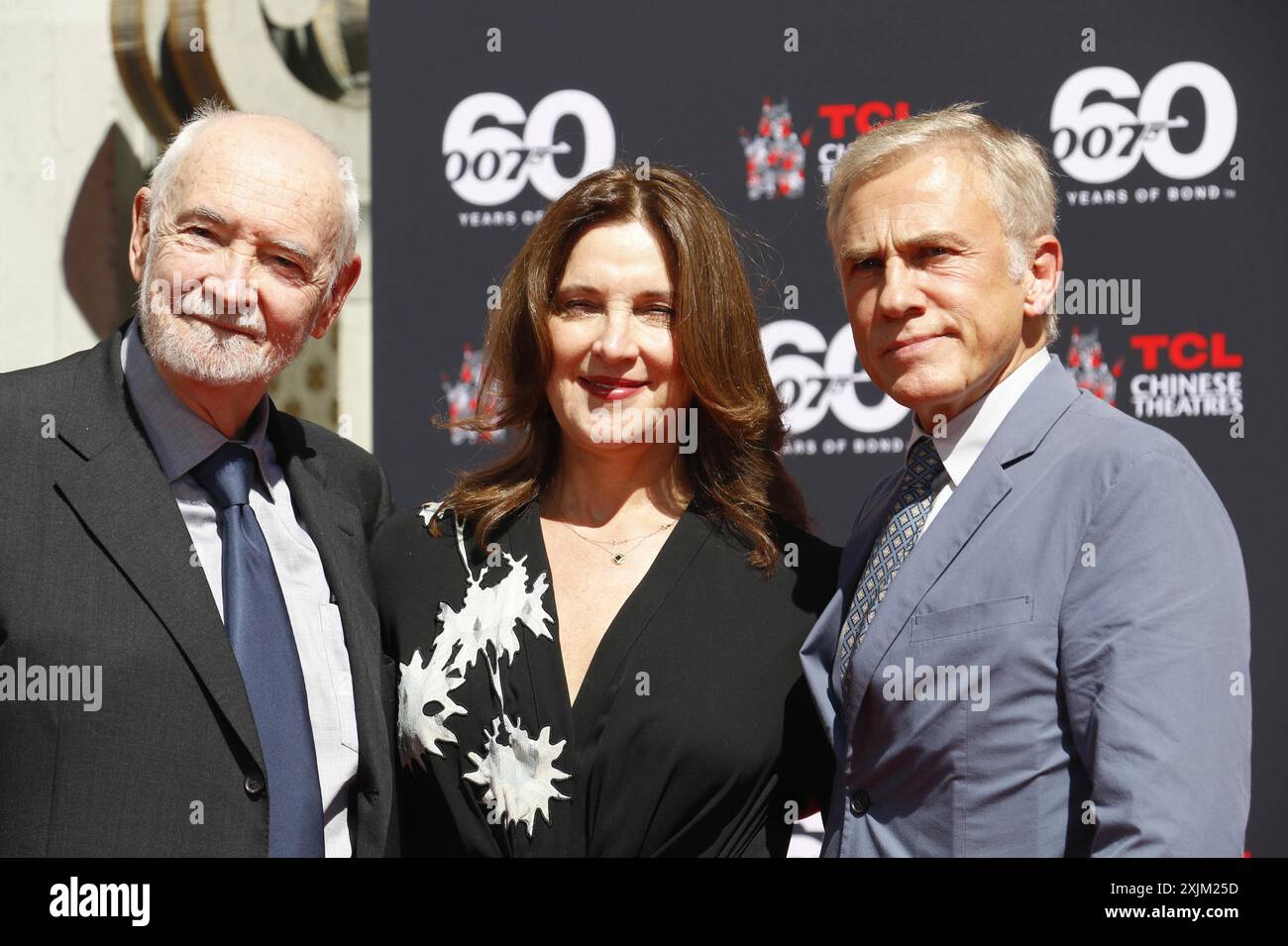 Christoph Waltz supports producers Michael G. Wilson and Barbara ...