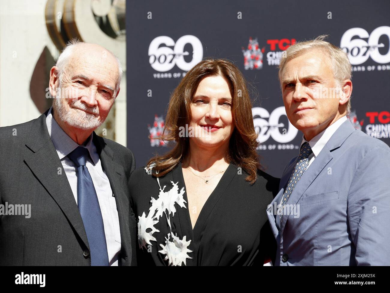 Christoph Waltz supports producers Michael G. Wilson and Barbara ...