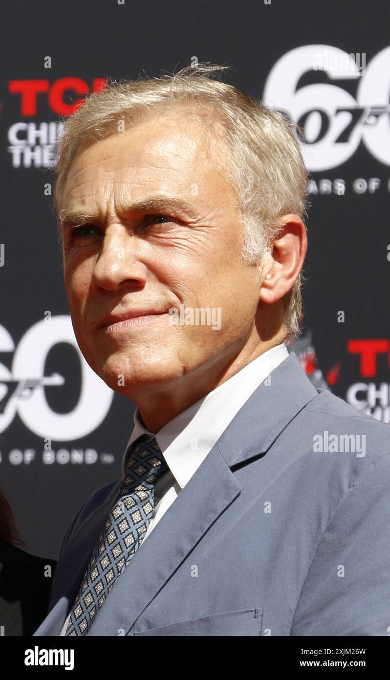 Christoph Waltz supports producers Michael G. Wilson and Barbara ...