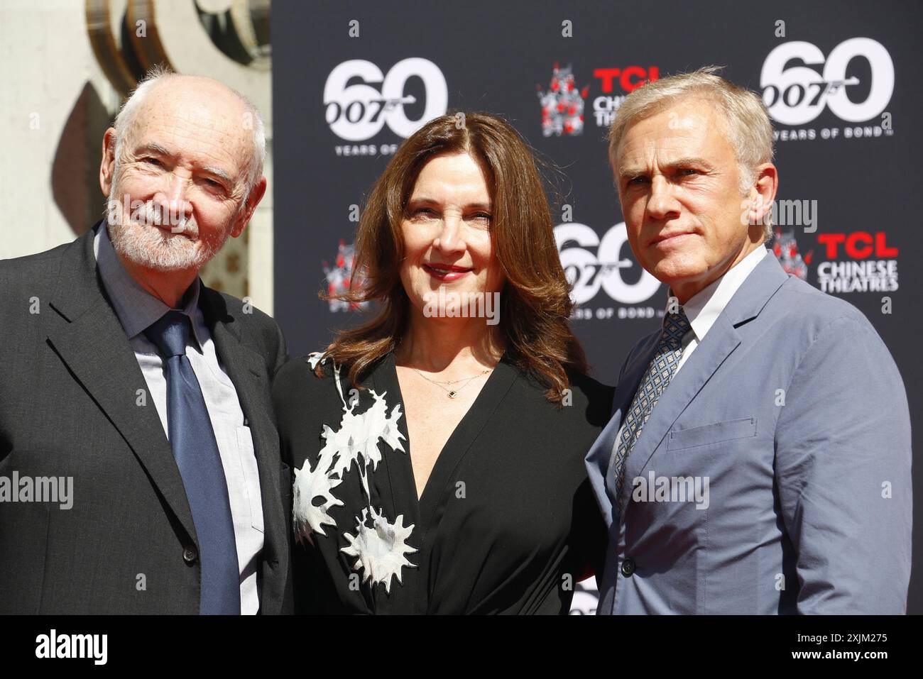 Christoph Waltz supports producers Michael G. Wilson and Barbara ...