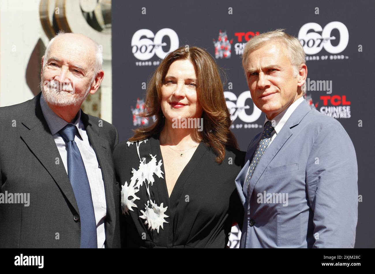 Christoph Waltz supports producers Michael G. Wilson and Barbara ...