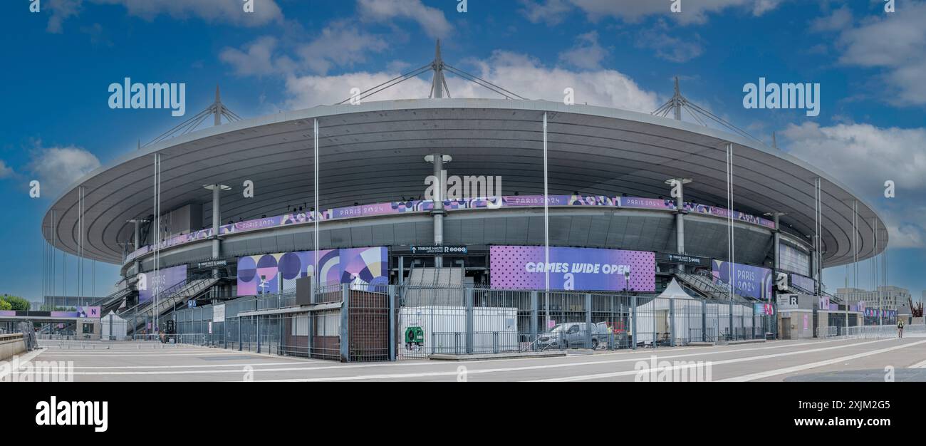 Paris, France - 07 19 2024: Paris 2024 new Olympic infrastructure ...