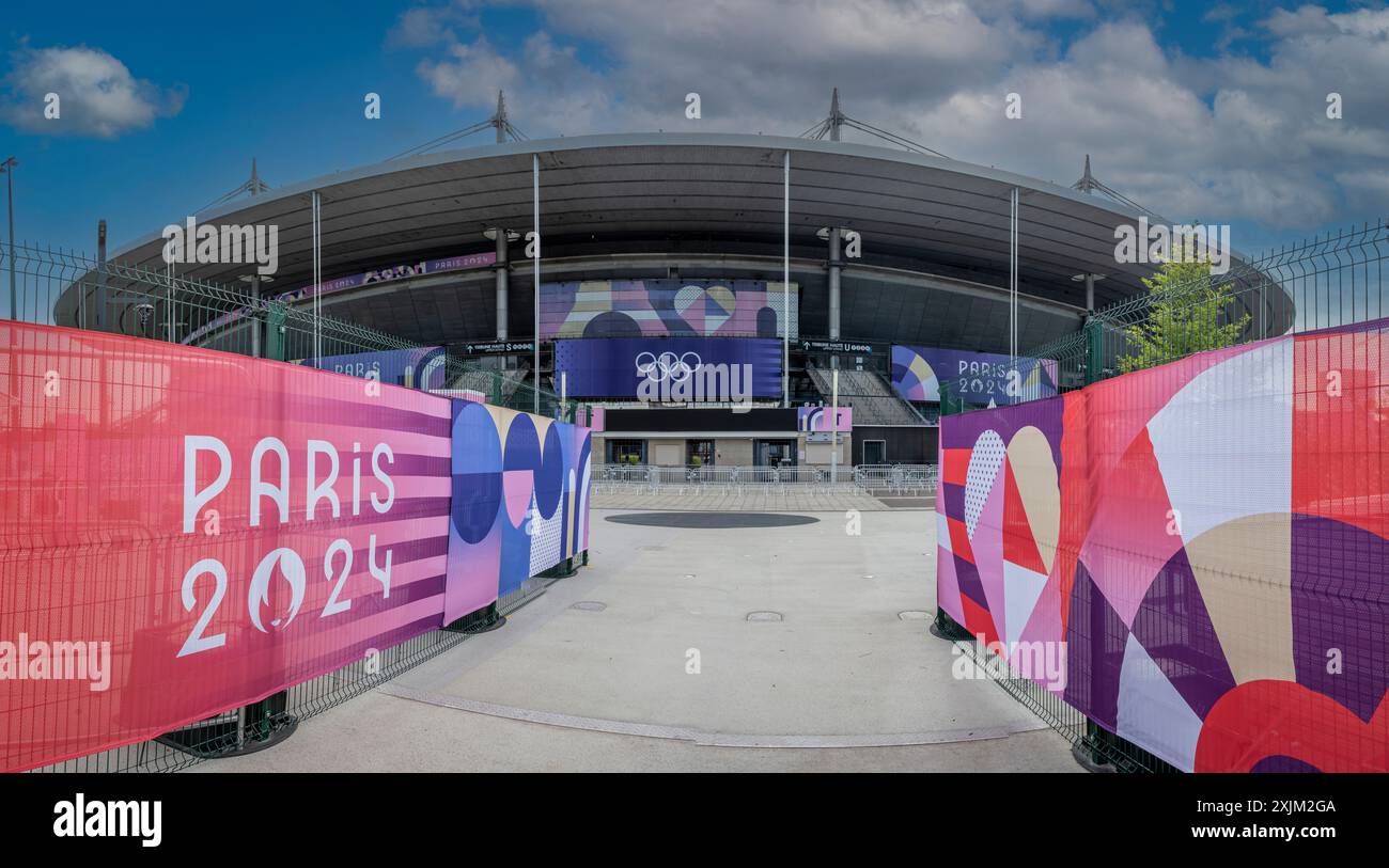 Paris, France - 07 19 2024: Paris 2024 new Olympic infrastructure ...
