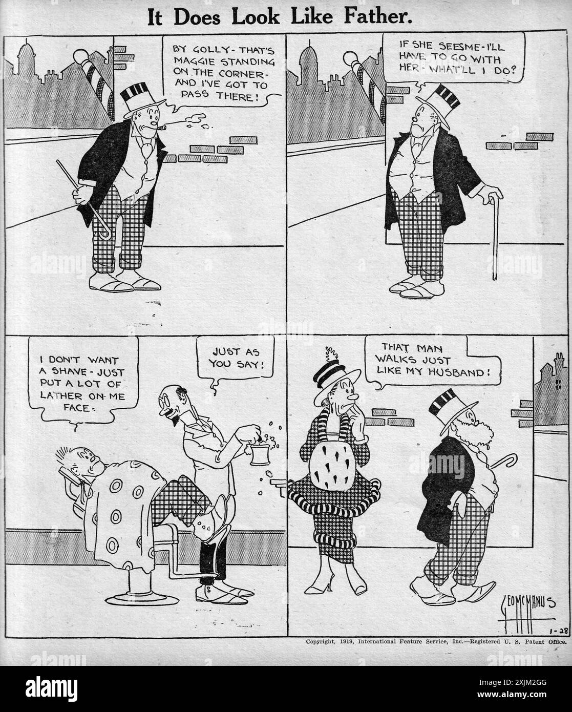 George McManus - It Does Look Like Father - Bringing Up Father, A.V.N ...